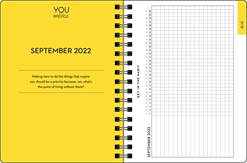 You Are a Badass Deluxe Organizer 17-Month 2022-2023 Monthly/Weekly Planner Cale