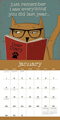 A Year of Snarky Cats 2023 Wall Calendar