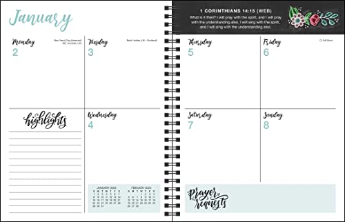 Prayer Journal for Women 12-Month 2023 Monthly/Weekly Planner Calendar