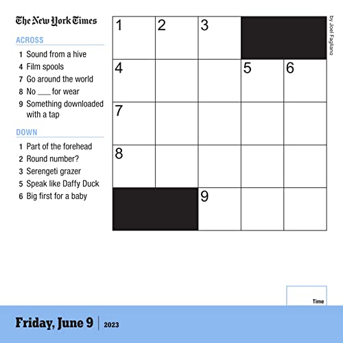 The New York Times Mini Crossword Page-A-Day Calendar for 2023: For Crossword Beginners and Puzzle Pros