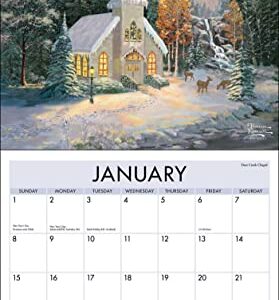 Thomas Kinkade Studios 2023 Deluxe Wall Calendar with Scripture