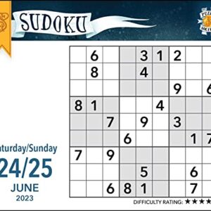 The Puzzle Society Sudoku 2023 Day-to-Day Calendar: Puzzle Your Way Through Each Day