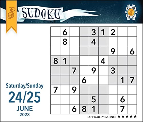 The Puzzle Society Sudoku 2023 Day-to-Day Calendar: Puzzle Your Way Through Each Day