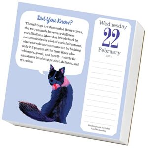 Dog Trivia Page-A-Day Calendar 2023: Dog Quotes, Dog Jokes, True or False, Owner's Tips, Famous Dogs, Know Your Breeds, and More!