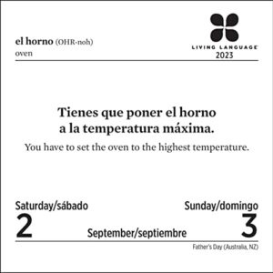 Living Language: Spanish 2023 Day-to-Day Calendar: Daily Phrase & Culture