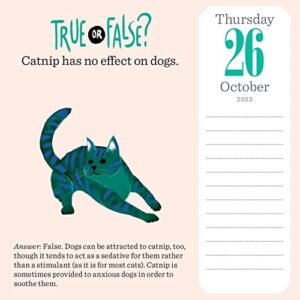 Cat Trivia Page-A-Day Calendar 2023: Cat Quotes, Paw-some Jokes, True or False, Owner's Tips, Famous Cats, Know Your Breeds, and More!