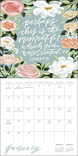 Scriptures and Florals 2023 Wall Calendar