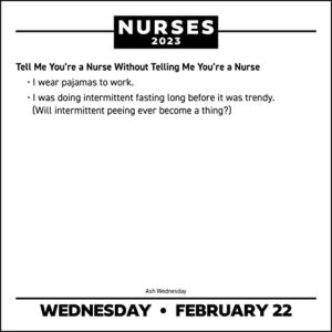 Nurses 2023 Day-to-Day Calendar: Jokes, Quotes, and Anecdotes