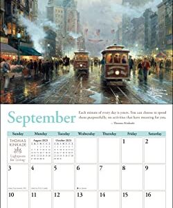 Thomas Kinkade Lightposts for Living 2023 Wall Calendar