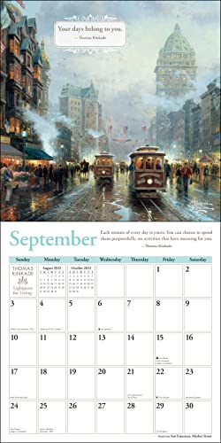 Thomas Kinkade Lightposts for Living 2023 Wall Calendar