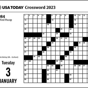 USA Today Crossword Puzzles 2023 Day-to-Day Calendar