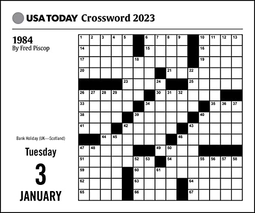 USA Today Crossword Puzzles 2023 Day-to-Day Calendar