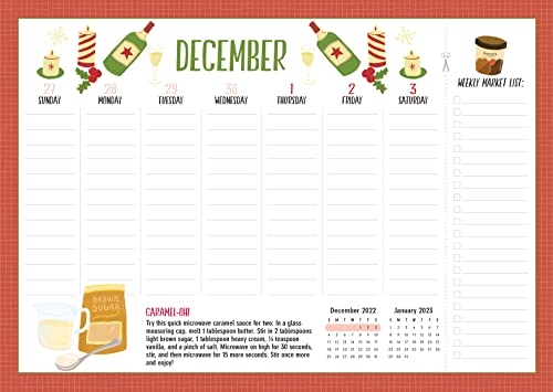 The Kitchen Companion Page-A-Week Calendar 2023: Magnetic - Perfect for the Fridge, Wall, or Desk