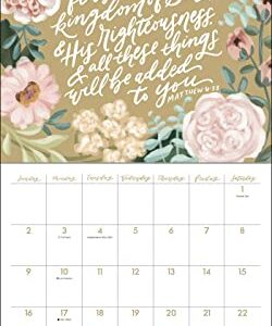 Scriptures and Florals 2023 Wall Calendar