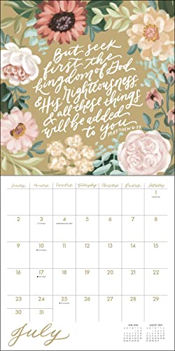 Scriptures and Florals 2023 Wall Calendar