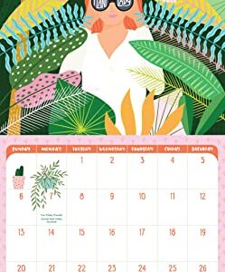 Plant Lady Wall Calendar 2023: More Plants, More Happiness