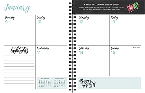 Prayer Journal for Women 12-Month 2023 Monthly/Weekly Planner Calendar