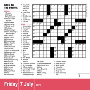 Mensa 10-Minute Crossword Puzzles Page-A-Day Calendar 2023: For Crossword Puzzle Addicts and Word Nerds