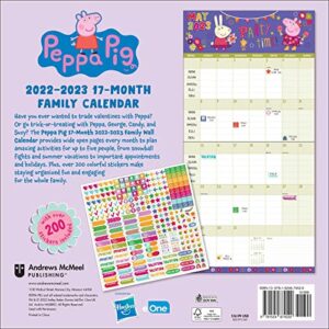 Peppa Pig 17-Month 2022-2023 Family Wall Calendar