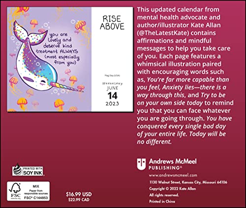 Rise Above 2023 Day-to-Day Calendar: Daily Affirmations and Mindfulness to Help You Take Care of You