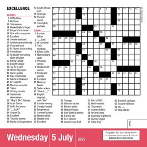 Mensa 10-Minute Crossword Puzzles Page-A-Day Calendar 2023: For Crossword Puzzle Addicts and Word Nerds