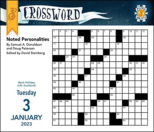 The Puzzle Society Crossword 2023 Day-to-Day Calendar: Puzzle Your Way Through Each Day