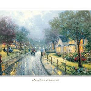 Thomas Kinkade Special Collector's Edition 2023 Deluxe Wall Calendar with Print: Hometown Memories