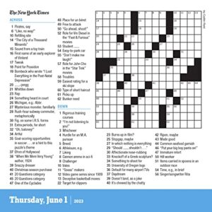 The New York Times Crossword Page-A-Day Calendar 2023