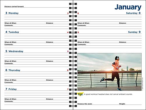 The Complete Runner's Day-by-Day Log 2022 Planner Calendar