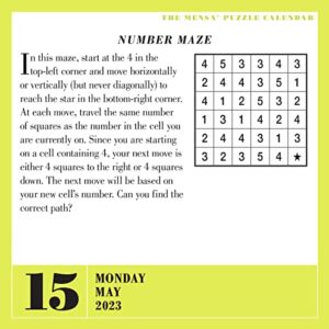 Mensa 365 Brain Puzzlers Page-A-Day Calendar 2023: Word Puzzles, Logic Challenges, Number Problems, and More