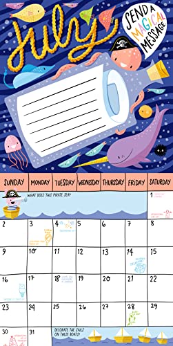 Magical Activity Wall Calendar 2023: Doodles! Mazes! Jokes! 300+ Stickers and a Poster!