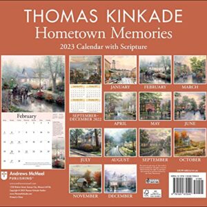 Thomas Kinkade Special Collector's Edition with Scripture 2023 Deluxe Wall Calen: Hometown Memories