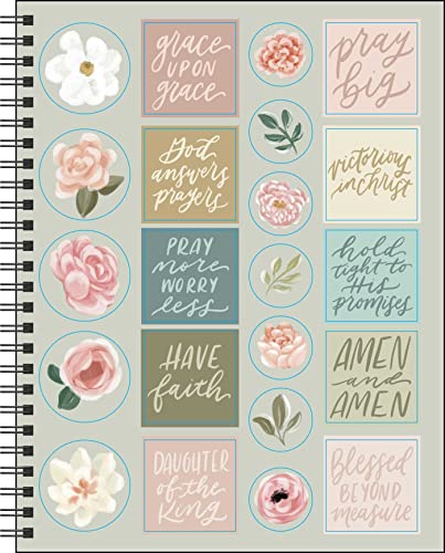 Scriptures and Florals 16-Month 2022-2023 Weekly/Monthly Planner Calendar