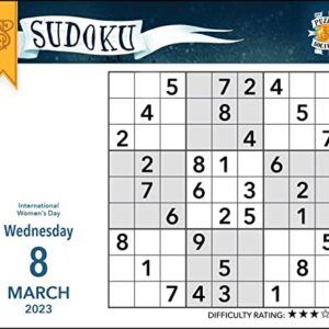 The Puzzle Society Sudoku 2023 Day-to-Day Calendar: Puzzle Your Way Through Each Day