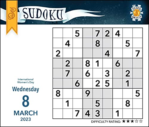 The Puzzle Society Sudoku 2023 Day-to-Day Calendar: Puzzle Your Way Through Each Day