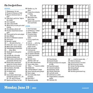 The New York Times Crossword Page-A-Day Calendar 2023