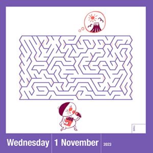 Maze-A-Day Page-A-Day Calendar 2023: Follow the Path to a Sharper Brain!