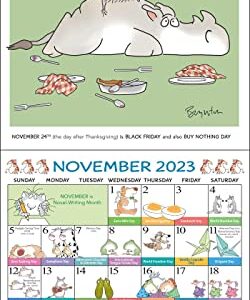 Sandra Boynton's Every Day's a Fabulous Holiday 2023 Wall Calendar