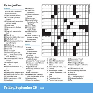 The New York Times Crossword Page-A-Day Calendar 2023