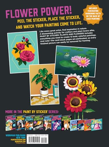 Paint by Sticker: Plants and Flowers: Create 12 Stunning Images One Sticker at a Time!