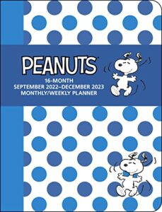 peanuts 16-month 2022-2023 monthly/weekly planner calendar: september 2022-december 2023