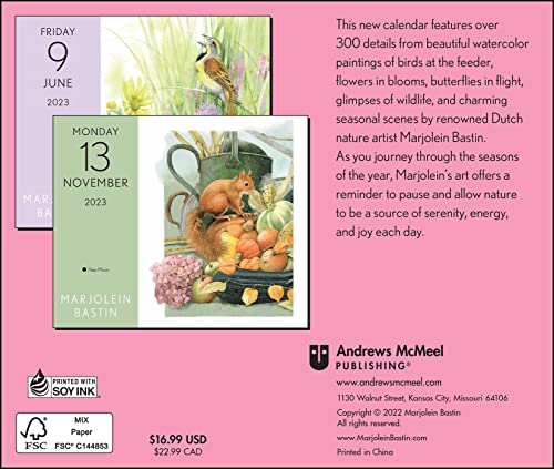 Marjolein Bastin Nature's Inspiration 2023 Day-to-Day Calendar