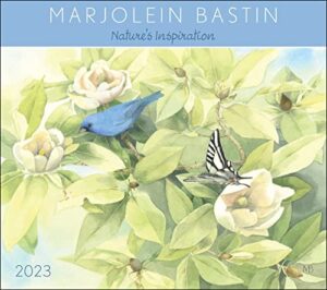 marjolein bastin nature's inspiration 2023 deluxe wall calendar with print