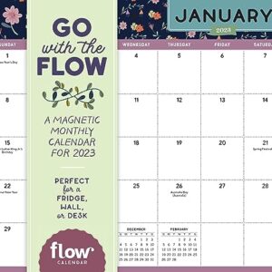 Go with the Flow: A Magnetic Monthly Wall Calendar 2023: Perfect for a Fridge, Wall, or Desk