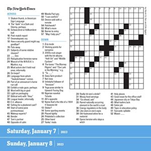 The New York Times Crossword Page-A-Day Calendar 2023