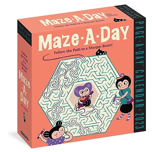 Maze-A-Day Page-A-Day Calendar 2023: Follow the Path to a Sharper Brain!