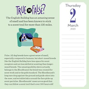 Dog Trivia Page-A-Day Calendar 2023: Dog Quotes, Dog Jokes, True or False, Owner's Tips, Famous Dogs, Know Your Breeds, and More!