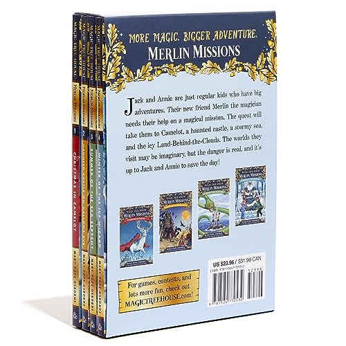 Magic Tree House Merlin Missions Books 1-4 Boxed Set