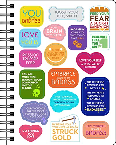 You Are a Badass Deluxe Organizer 17-Month 2022-2023 Monthly/Weekly Planner Cale