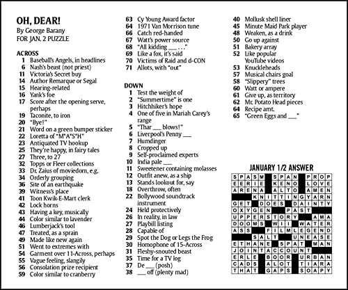 USA Today Crossword Puzzles 2023 Day-to-Day Calendar